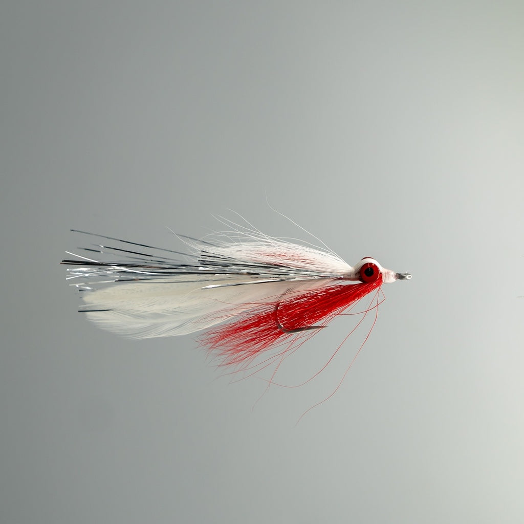 Half & Half Red/White 2/0 – Mouche Expert