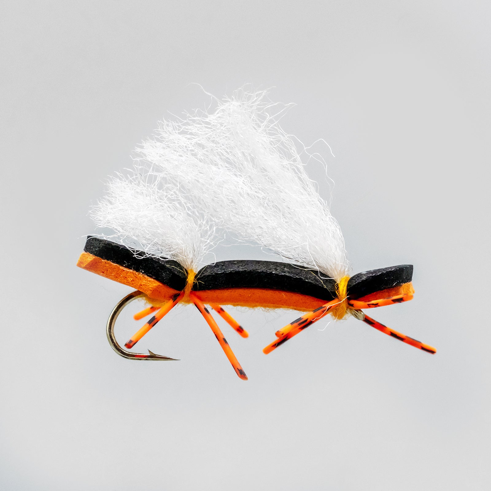 Chubby Tchernobyl Orange/White wing – Mouche Expert