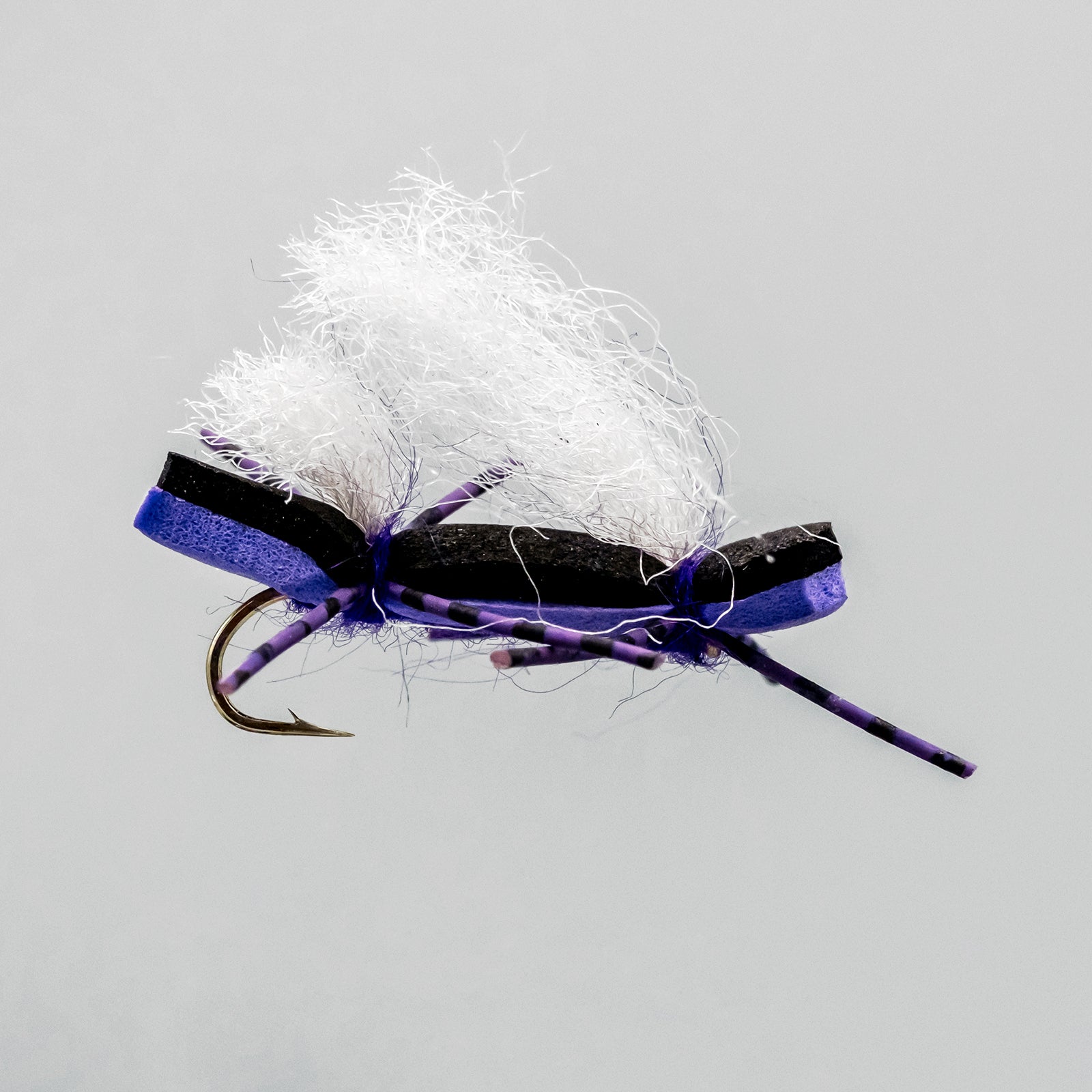 Chubby Tchernobyl Purple/White Wing – Mouche Expert